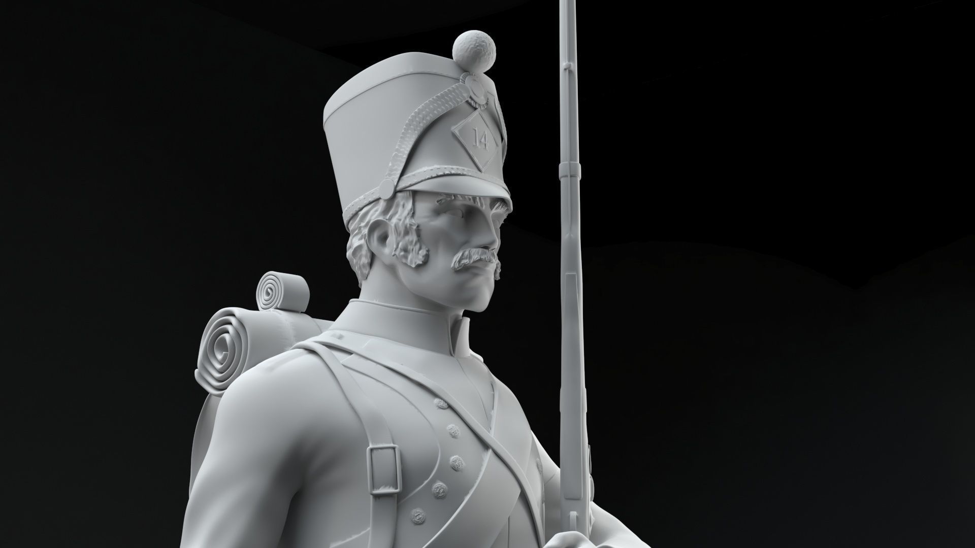 French Grande Armee Soldier 3D model 3D printable | CGTrader