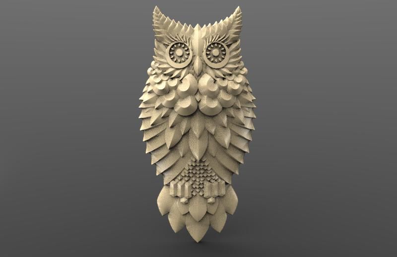 Owl 2 3D model 3D printable | CGTrader