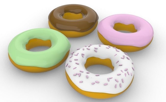 donut 3D model 3D printable | CGTrader