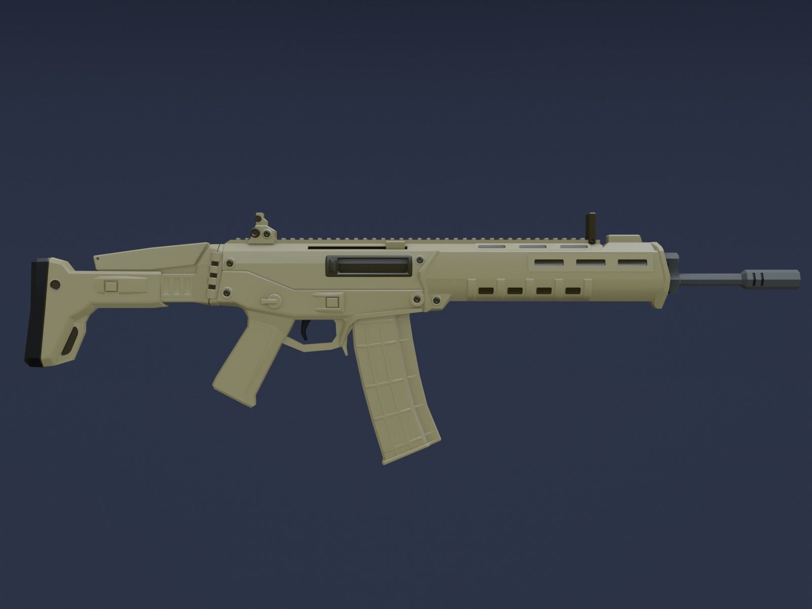 Five Automatic Weapons - USA Magpul 3D model | CGTrader