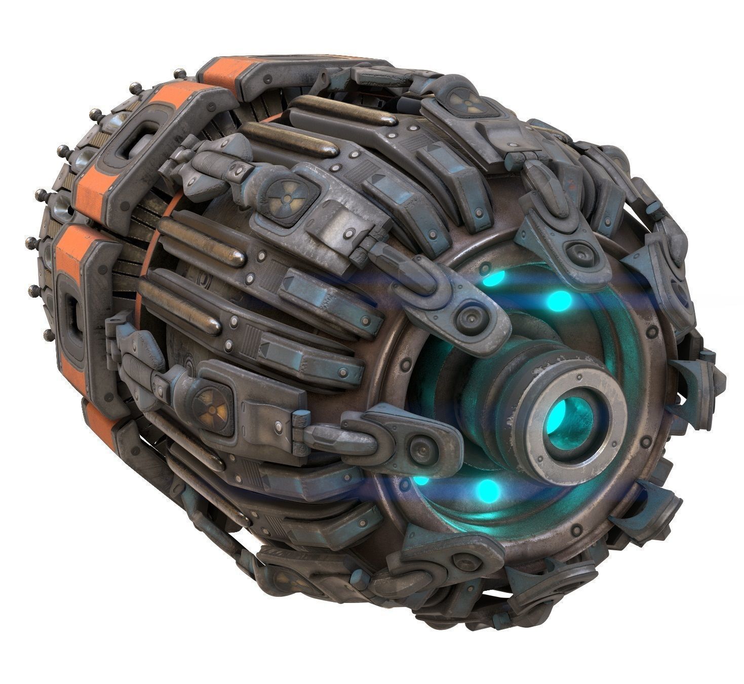 sci fi Machine Parts - Cyberpunk design - PBR 3D Model Collection ...