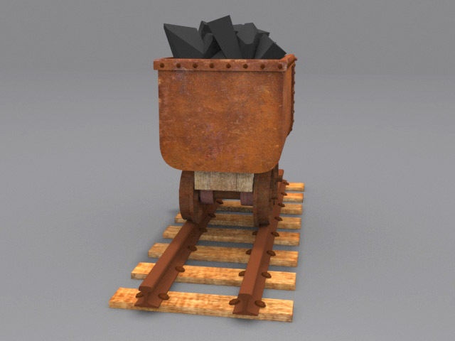 Mine Trolley 3D model | CGTrader