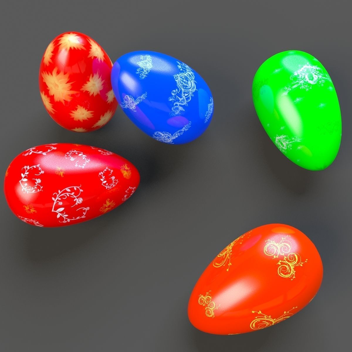 3D model Easter Eggs VR / AR / low-poly | CGTrader