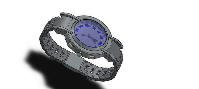 wrist watch free 3D model | CGTrader