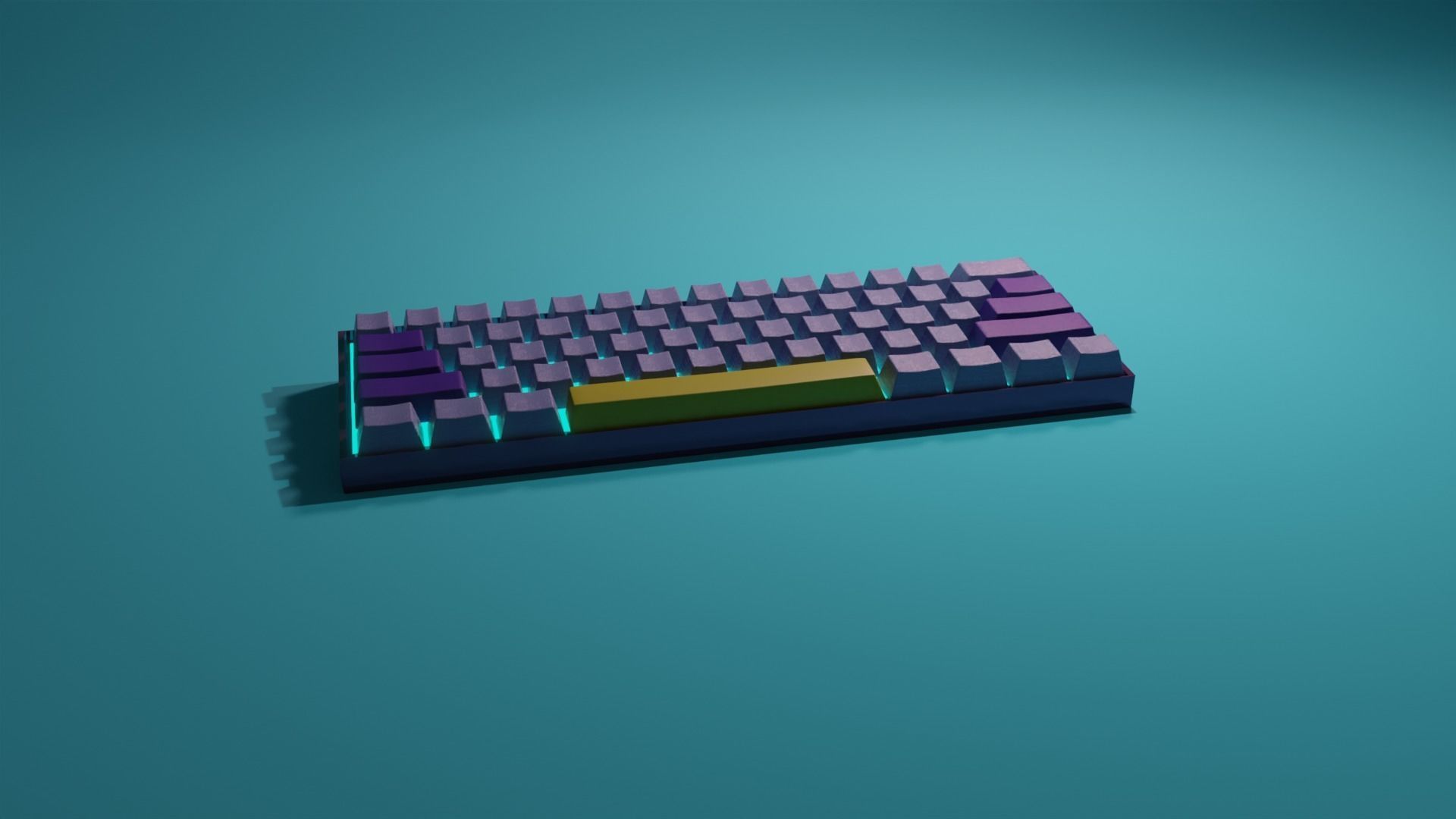 mechanical keyboard free 3D model | CGTrader
