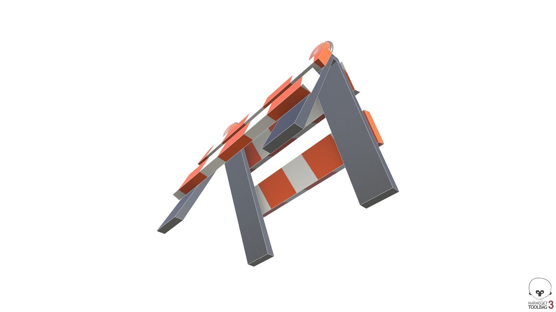 3D model Traffic Barrier VR / AR / low-poly | CGTrader