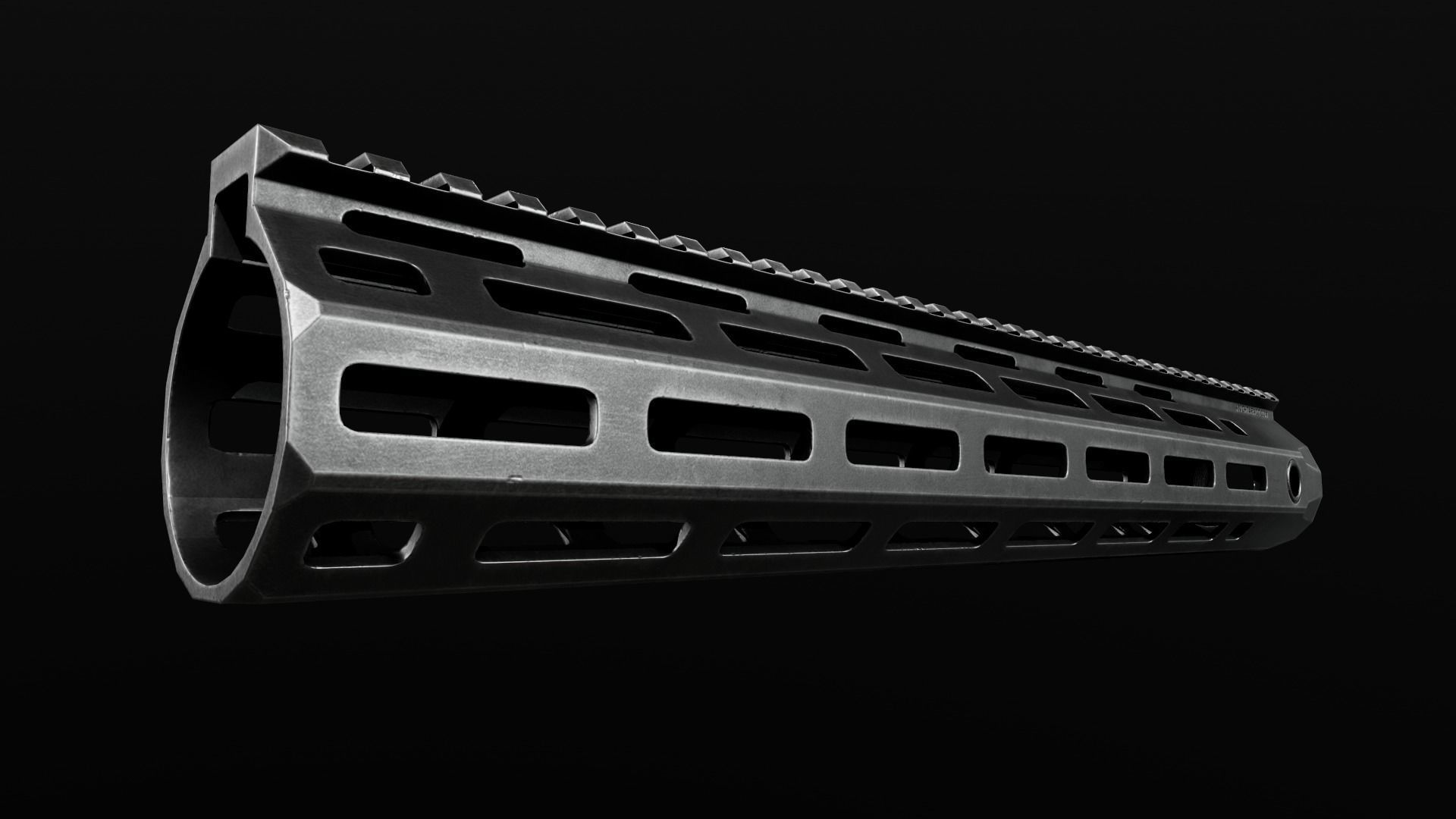 3D model KAC URX4 MLOK AR15 Handguard VR / AR / low-poly | CGTrader