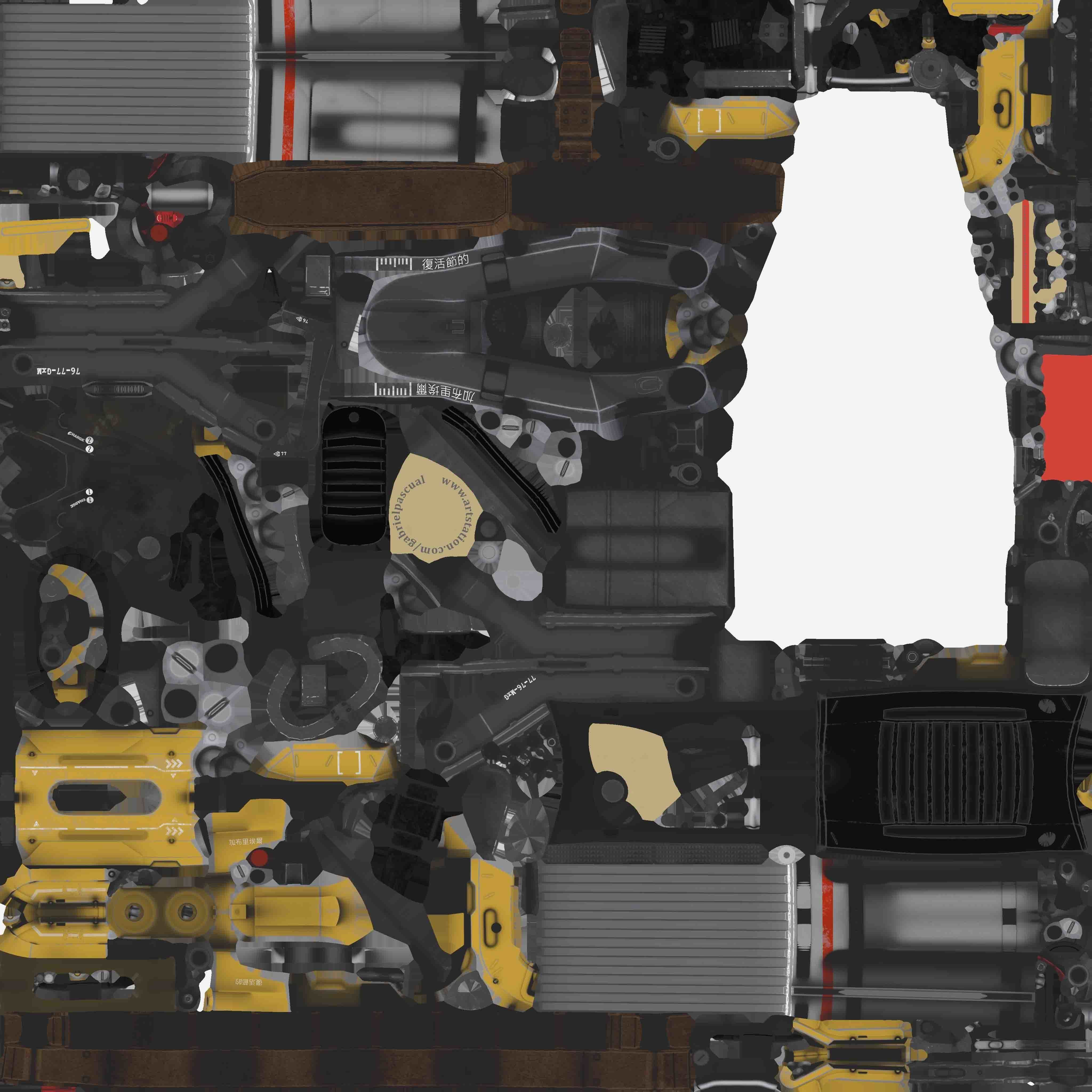 3D model Double Barrel Grenade Launcher VR / AR / low-poly | CGTrader