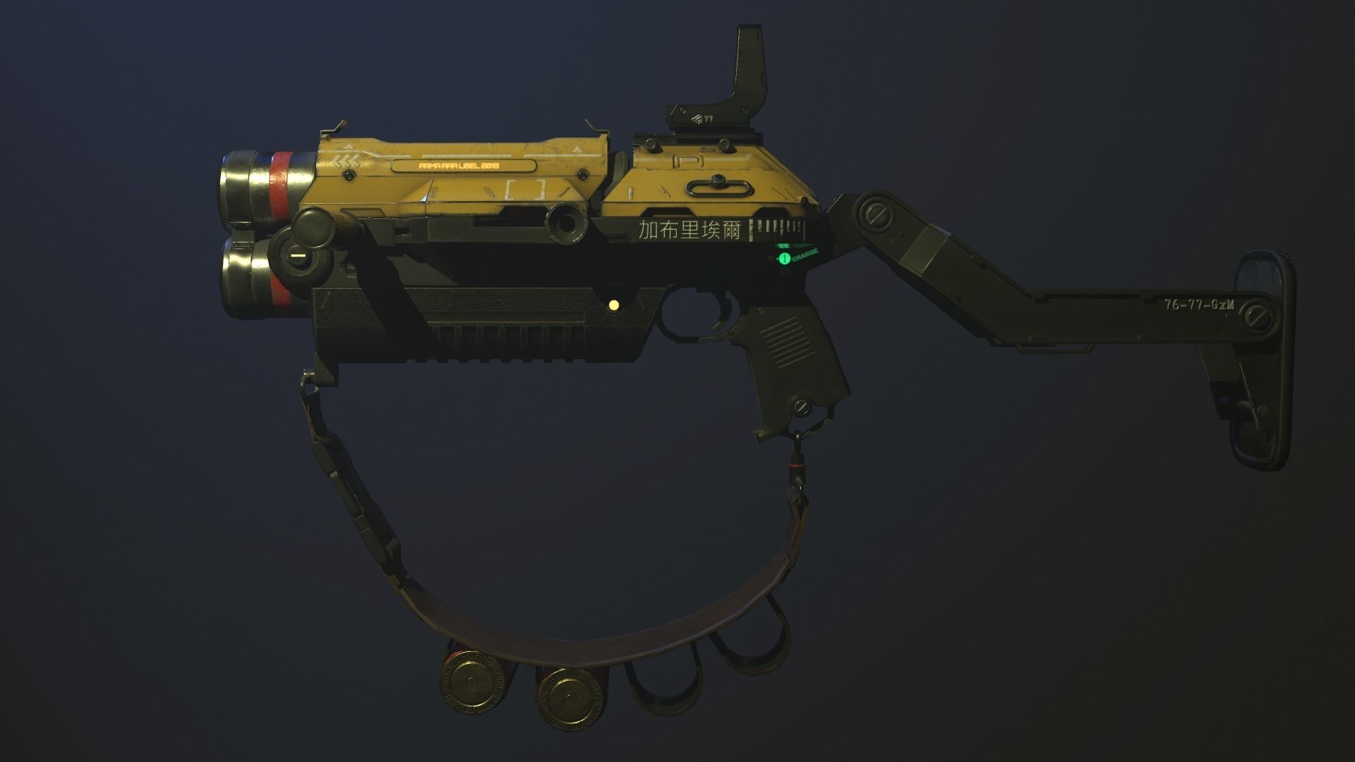 3D model Double Barrel Grenade Launcher VR / AR / low-poly | CGTrader