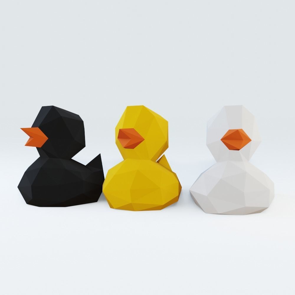 3D model Low Poly Ducks VR / AR / low-poly | CGTrader