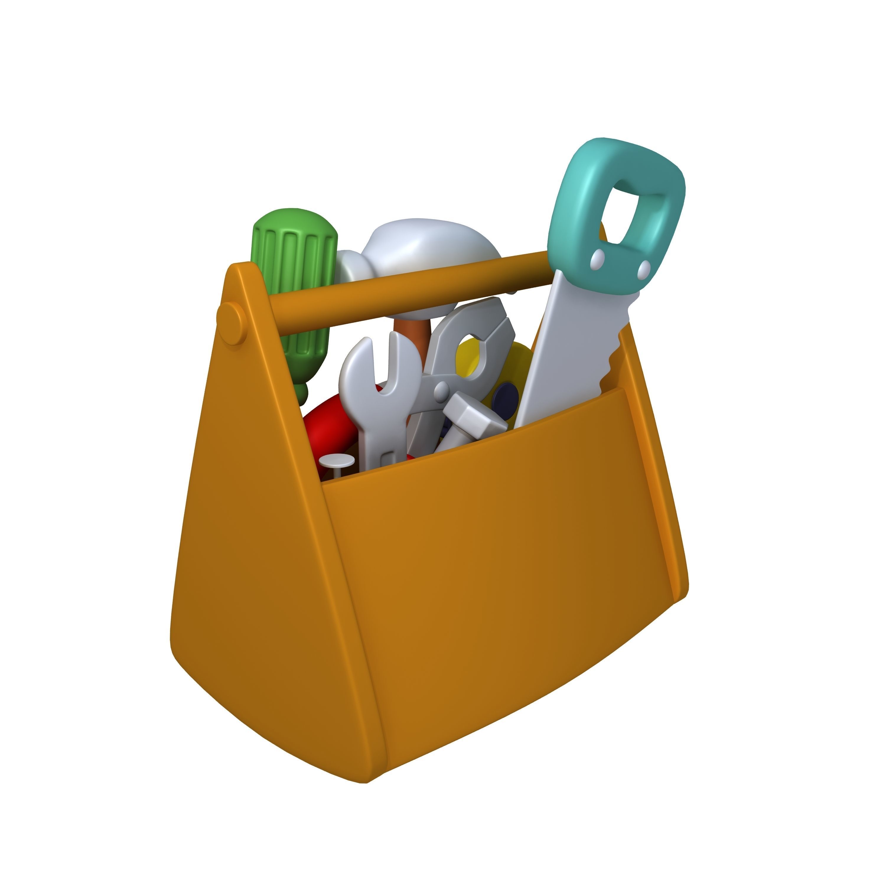 Garage Tools Cartoon 3D model | CGTrader