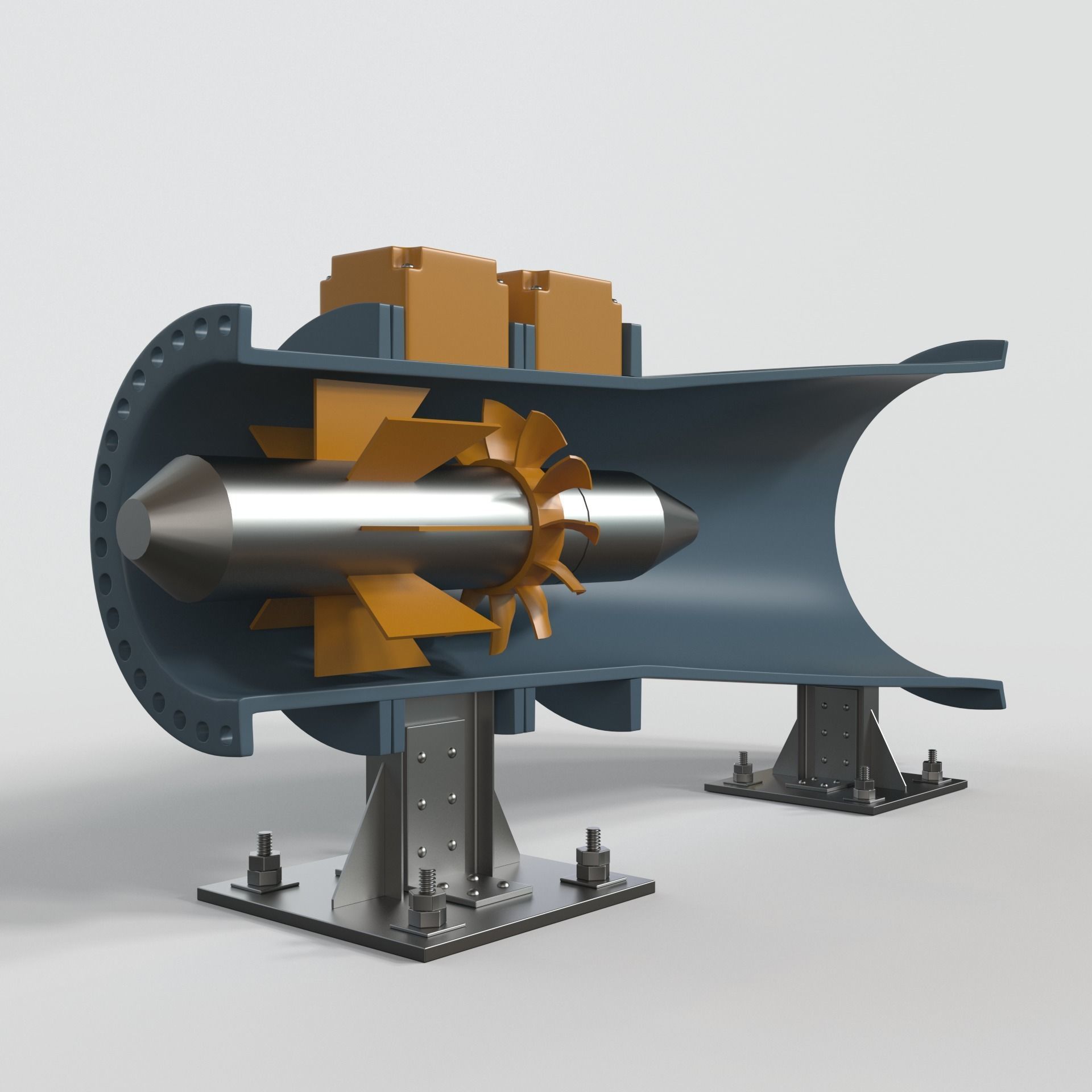 Hydro Power Plant 3D model | CGTrader