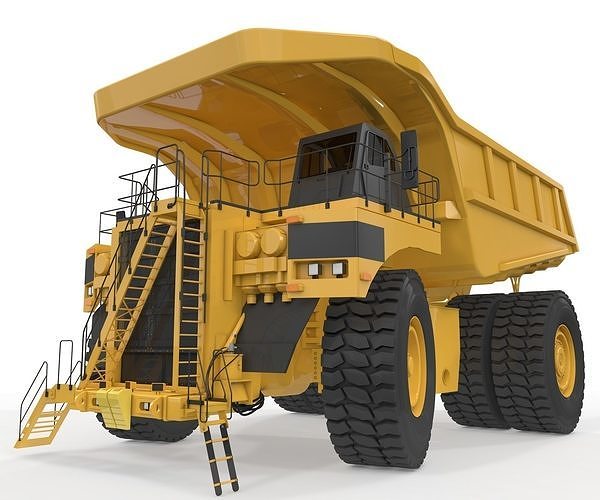 Rigged Mining Truck 3D model animated rigged | CGTrader