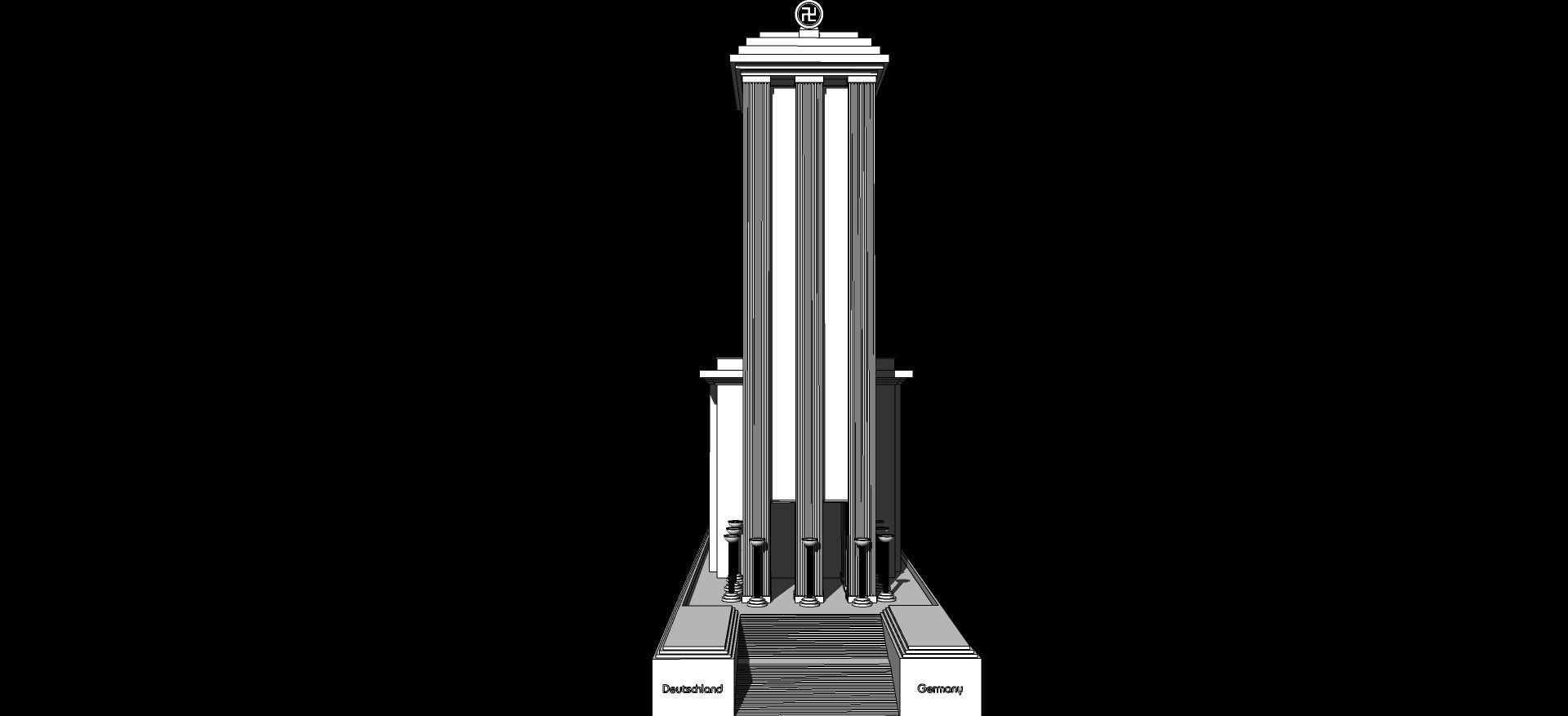 3D model Nazi Germany Pavilion at the 1937 Paris International ...