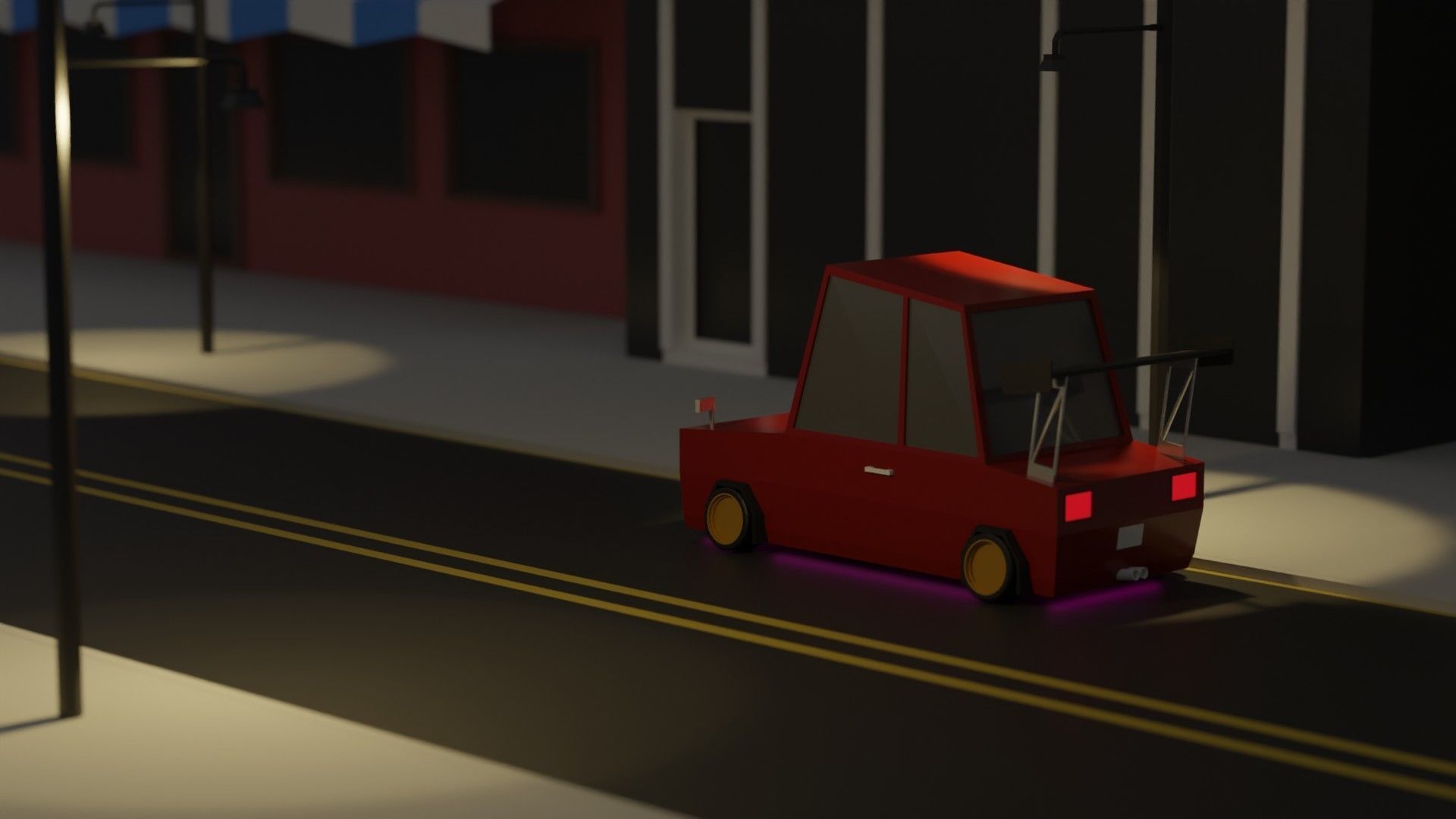 3D model Low Poly JDM Car VR / AR / low-poly | CGTrader