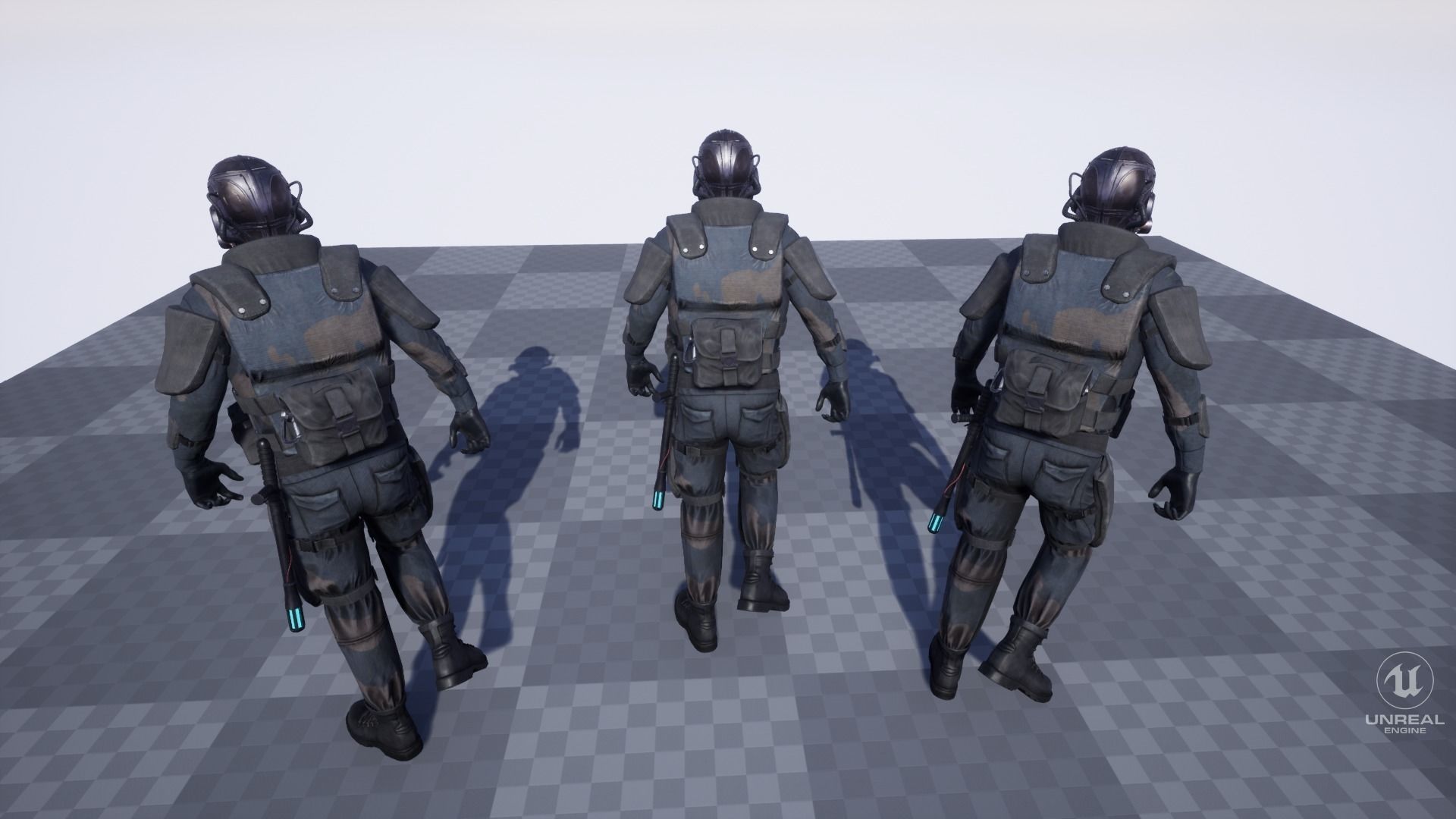 3D model Special forces skifi soldier - skin 2 VR / AR / low-poly ...