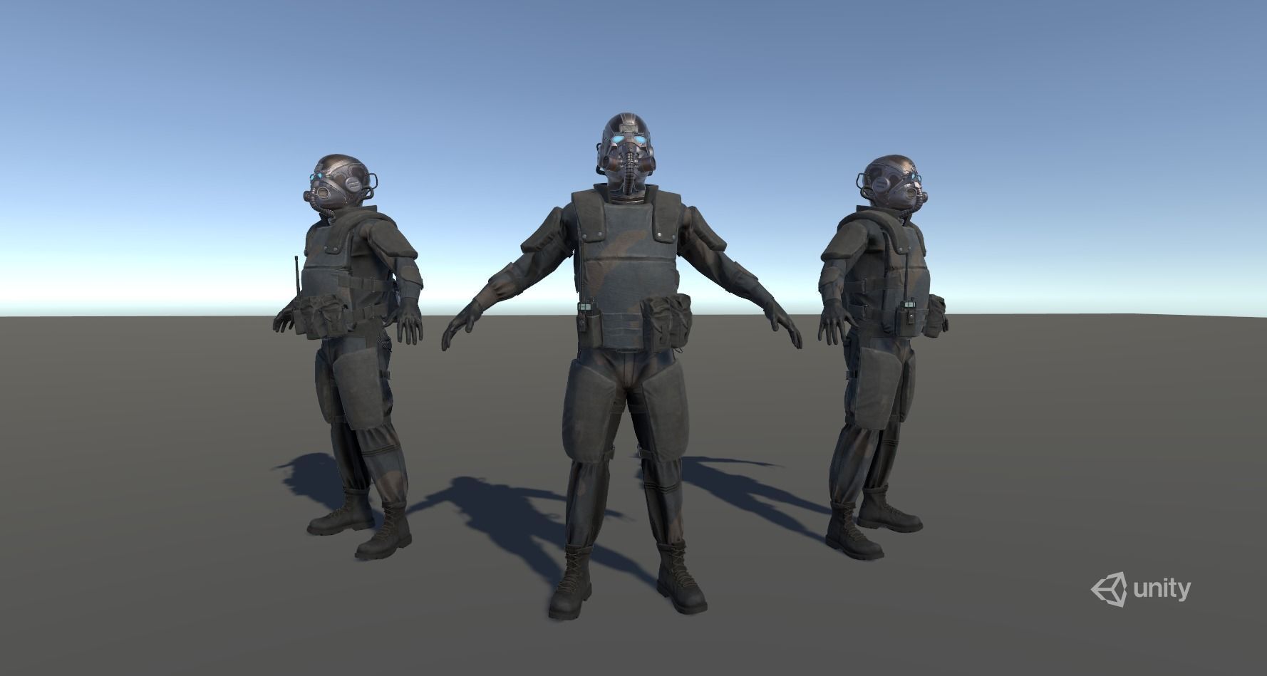 3D model Special forces skifi soldier - skin 2 VR / AR / low-poly ...