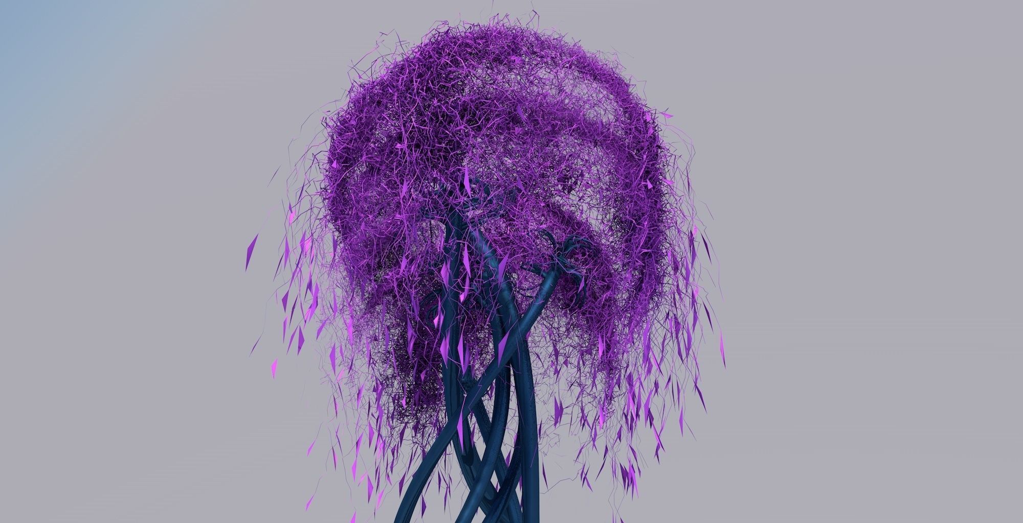 Fantasy alien tree - sci-fi vegetation for space environment 3D model ...