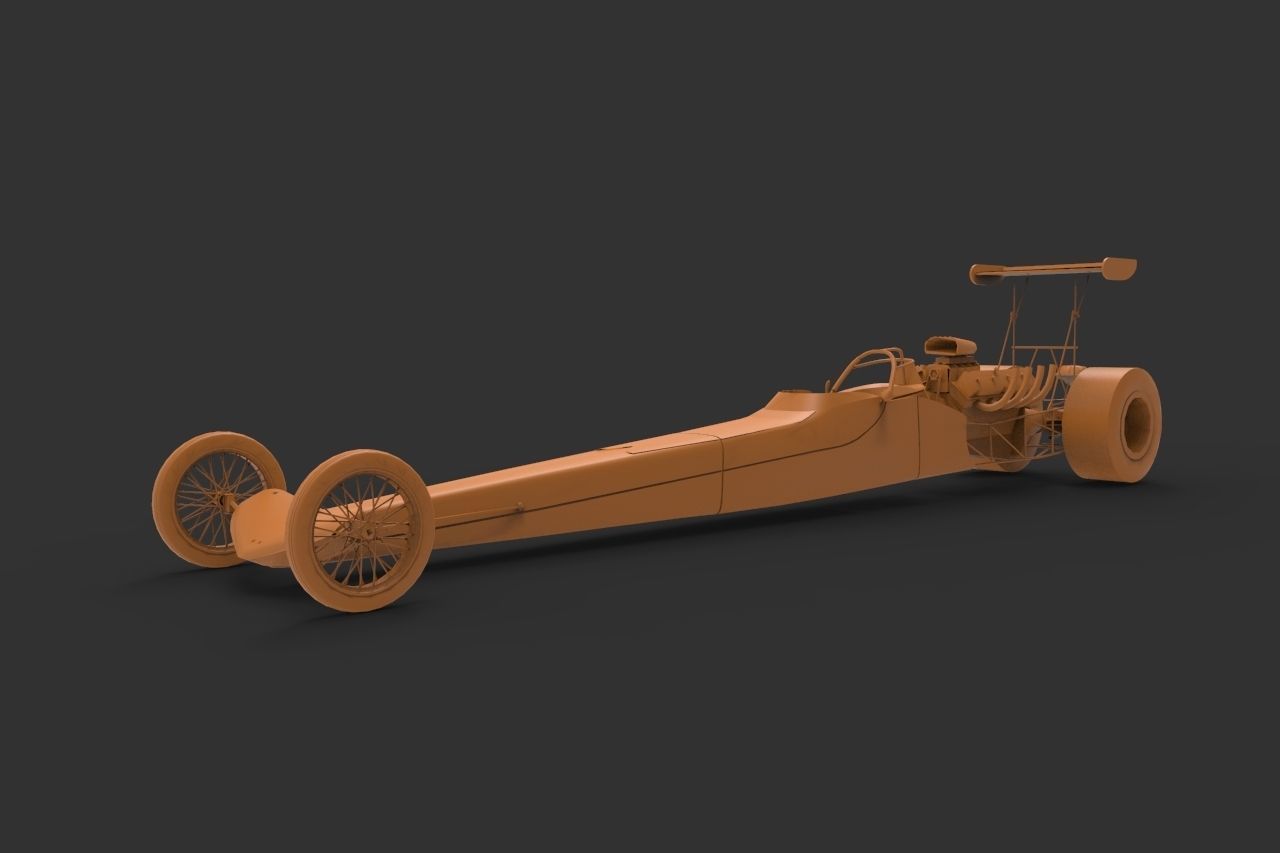 3D printable model dragster | CGTrader