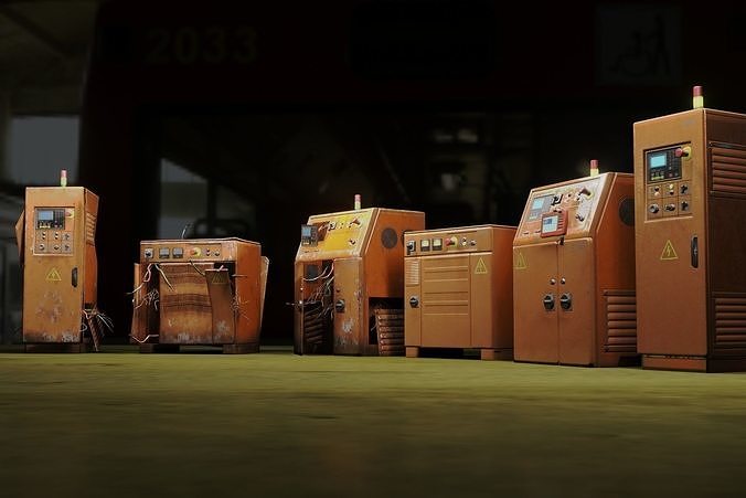 Control block pack 3D model | CGTrader