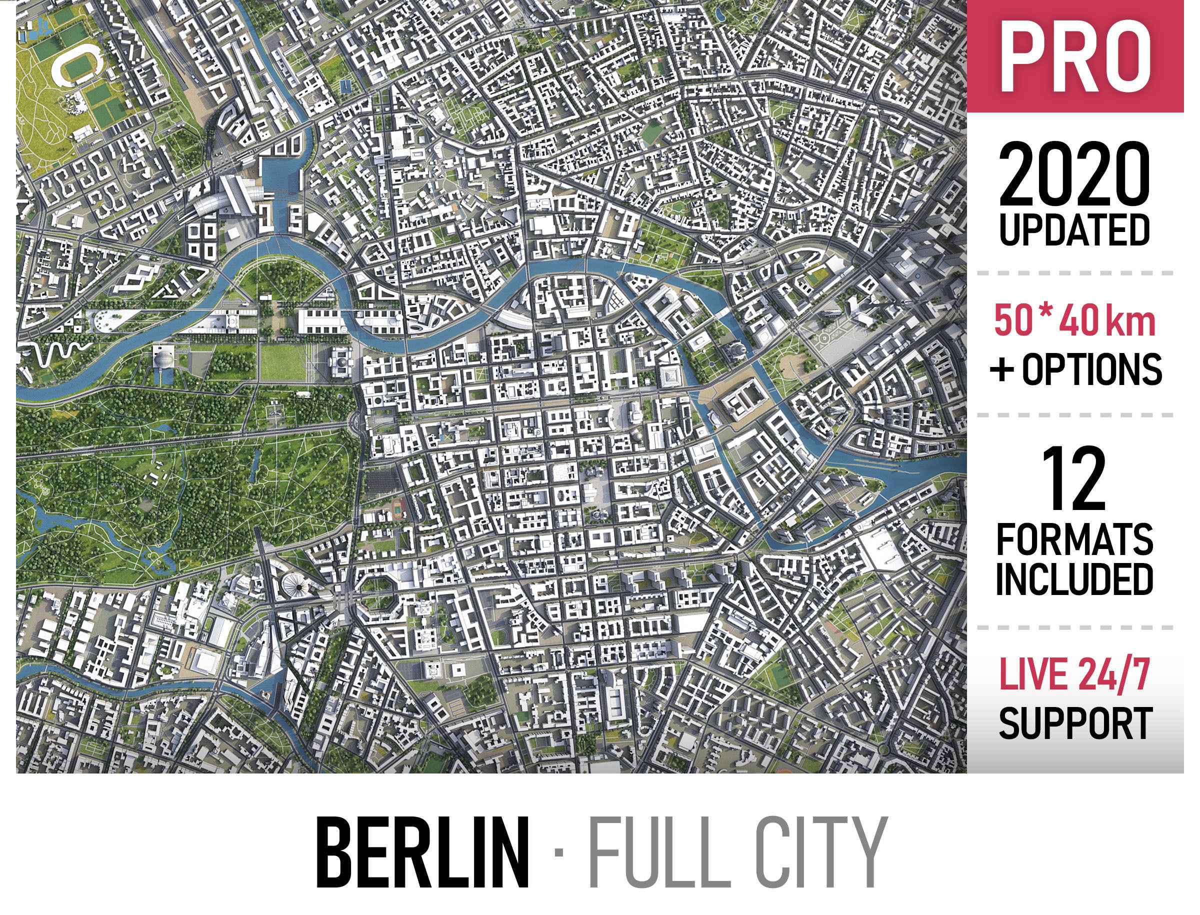 Berlin Metropolitan Area 3D Model Collection | CGTrader