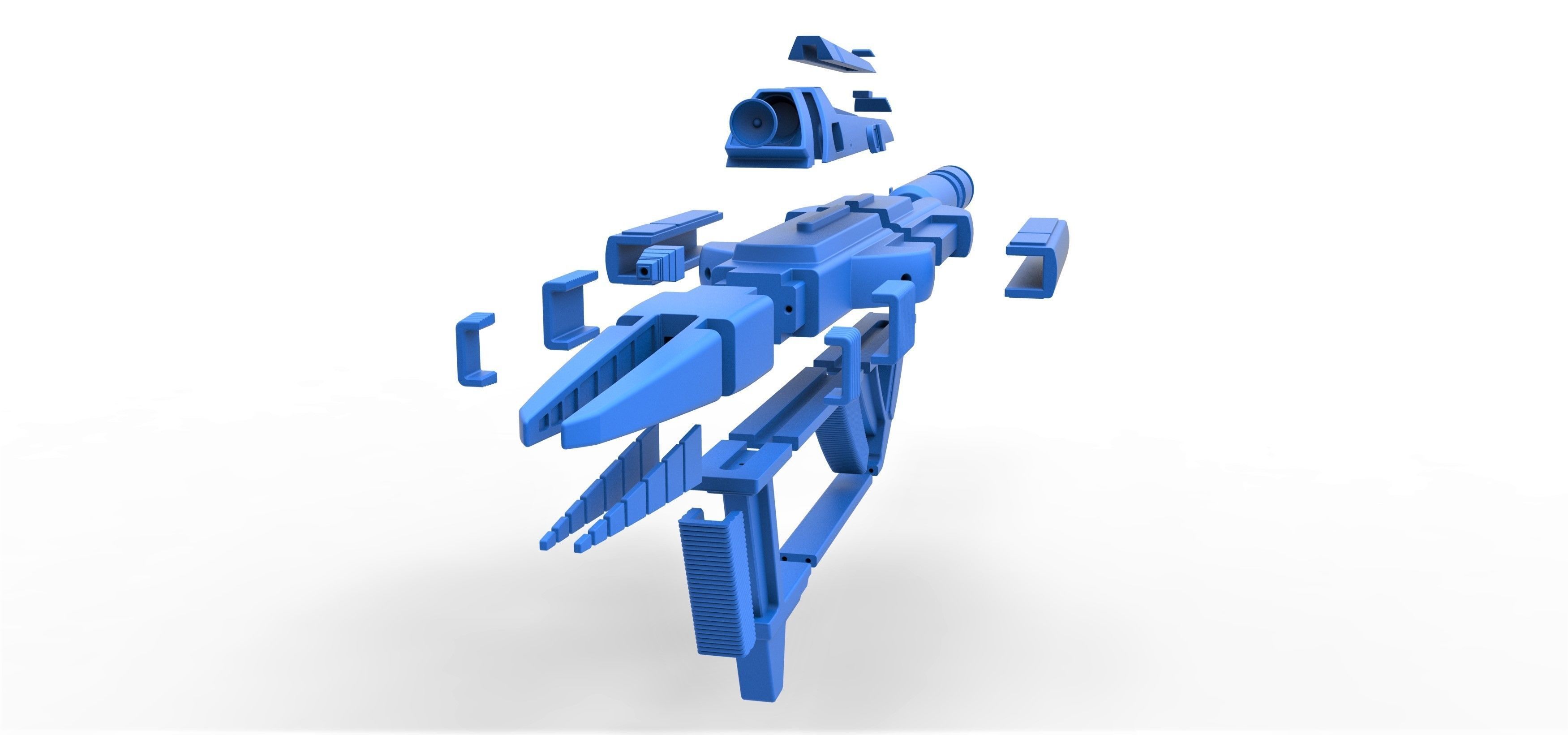 Compression Phaser Rifle from Star Trek Voyager 3D model 3D printable ...