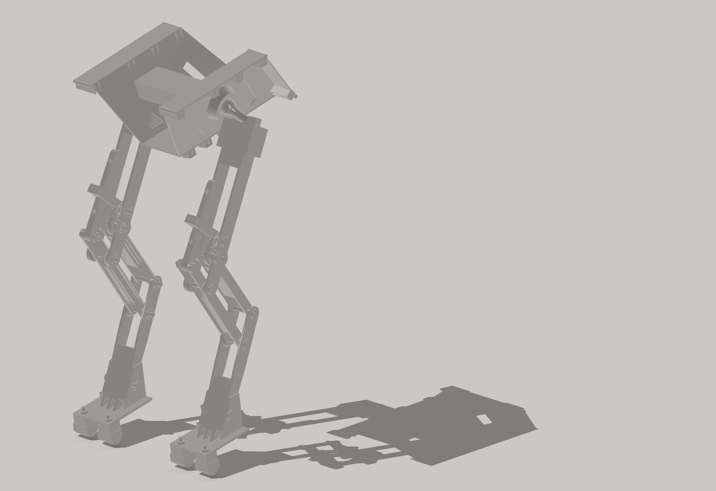 XTI PASSIVE DYNAMIC ROBOT WALKER 3D model 3D printable | CGTrader