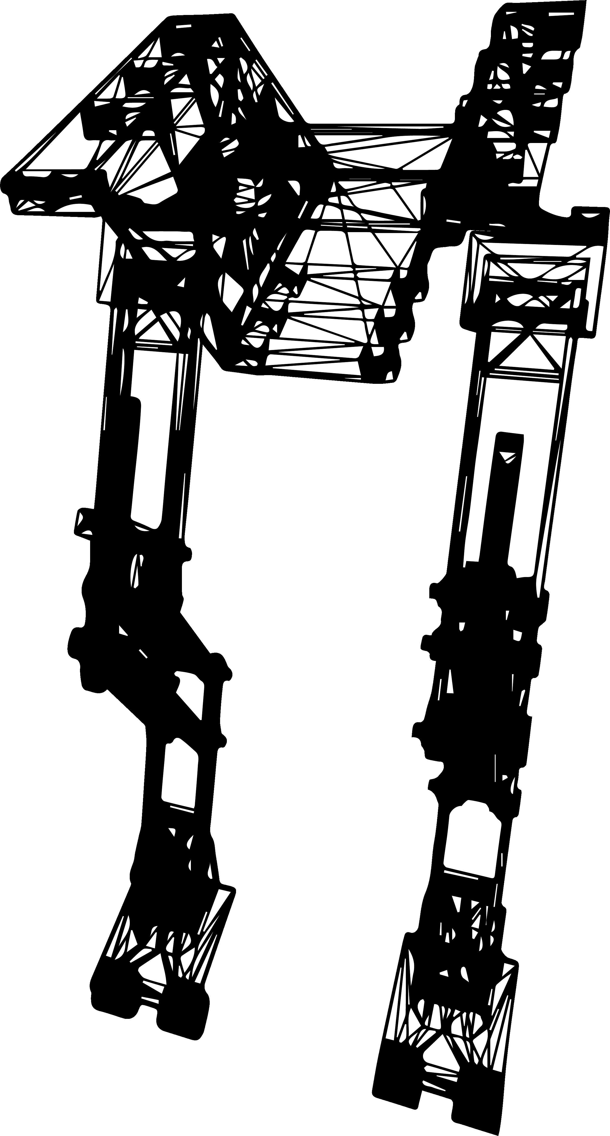 XTI PASSIVE DYNAMIC ROBOT WALKER 3D model 3D printable | CGTrader