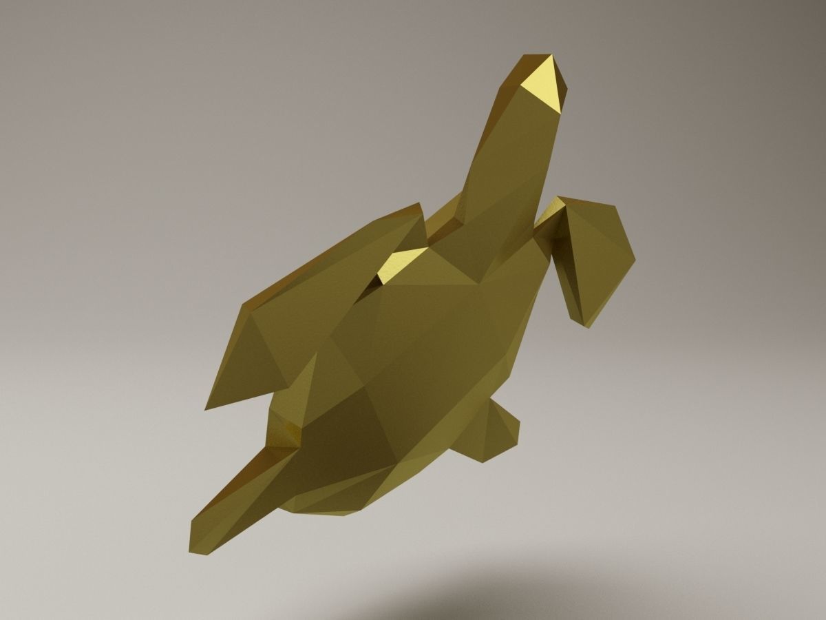 Modern Sculpture of Turtle 3D model 3D printable | CGTrader