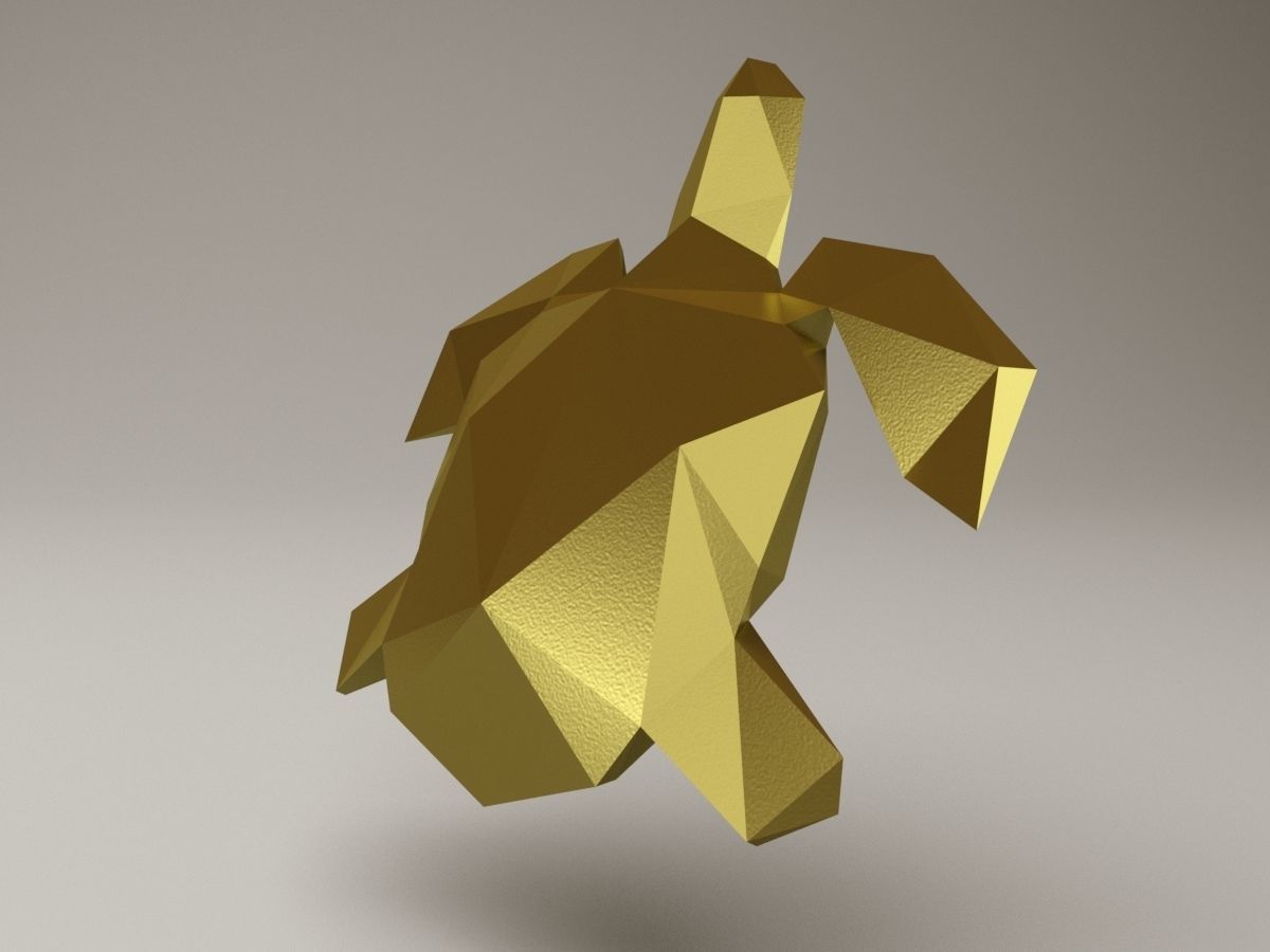 Modern Sculpture of Turtle 3D model 3D printable | CGTrader