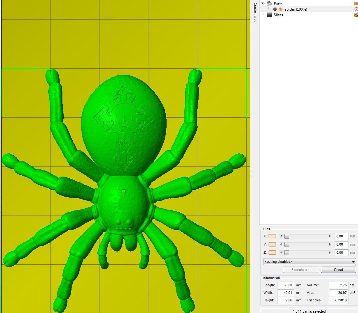 Stylized Spider 3D model 3D printable | CGTrader