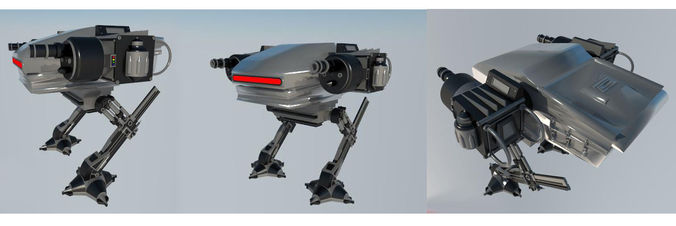 2 Leg Walking Robot free 3D model rigged | CGTrader