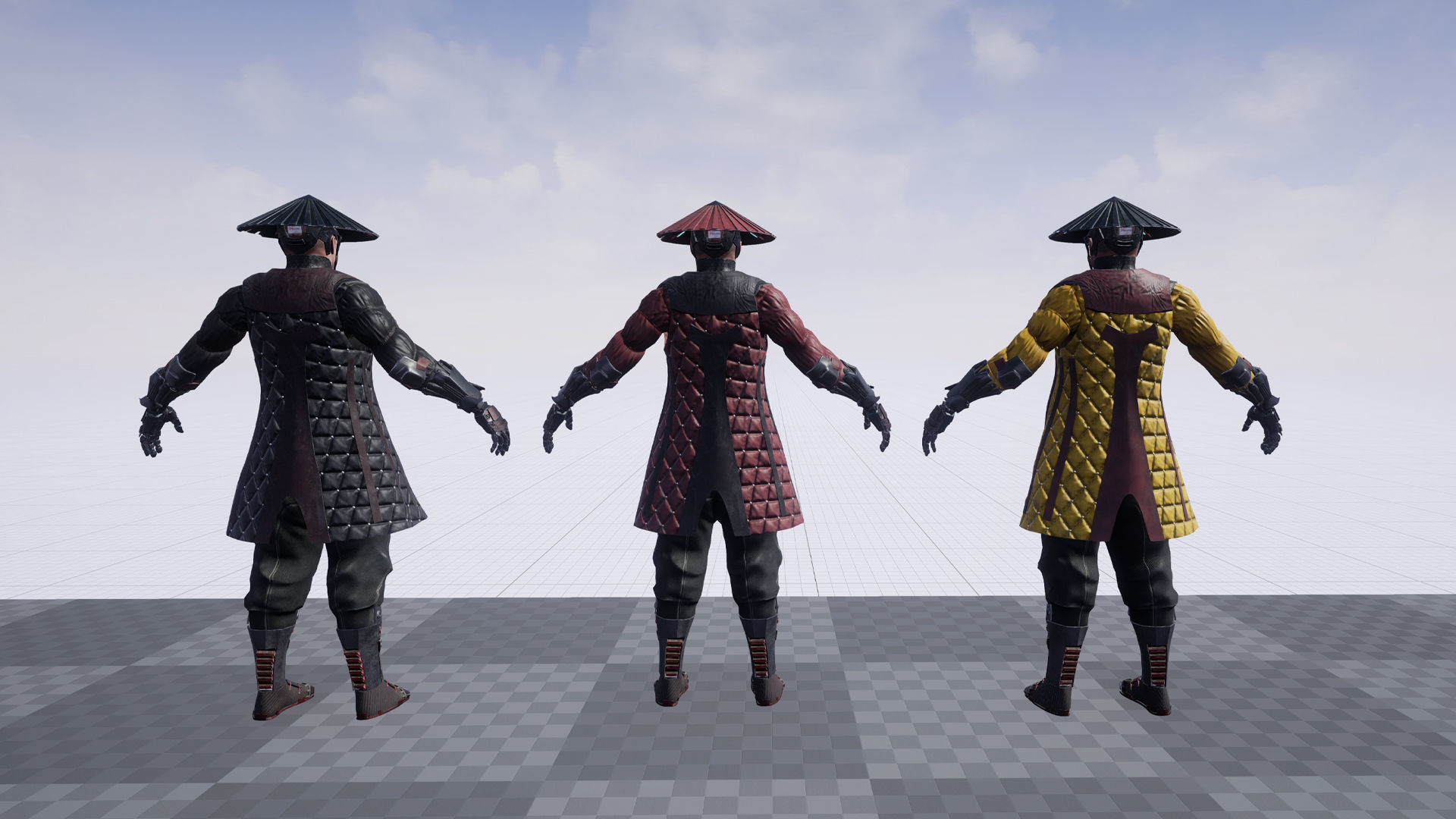 3D model Cyber samurai 2 VR / AR / low-poly rigged animated | CGTrader