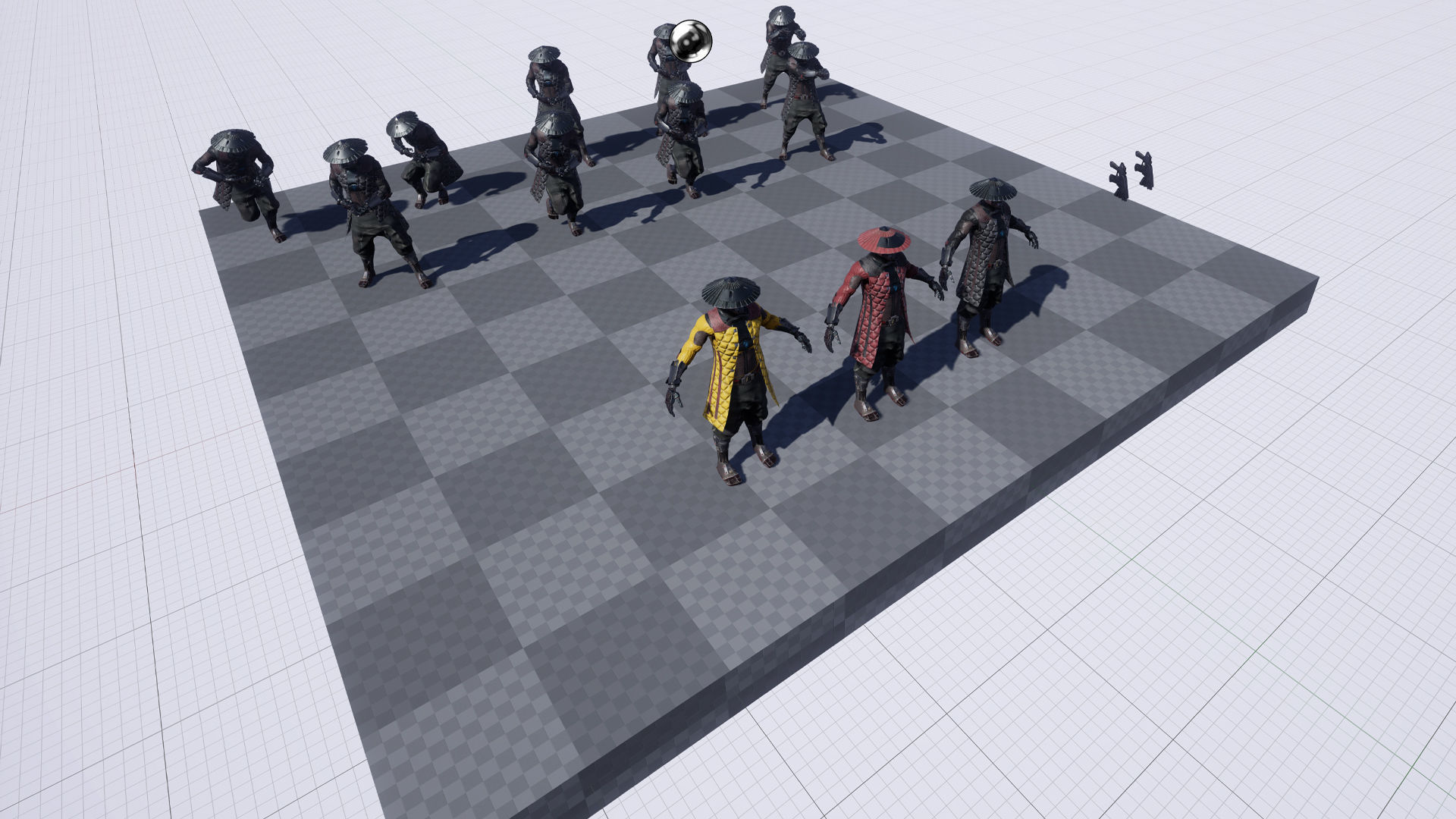 3D model Cyber samurai 2 VR / AR / low-poly rigged animated | CGTrader