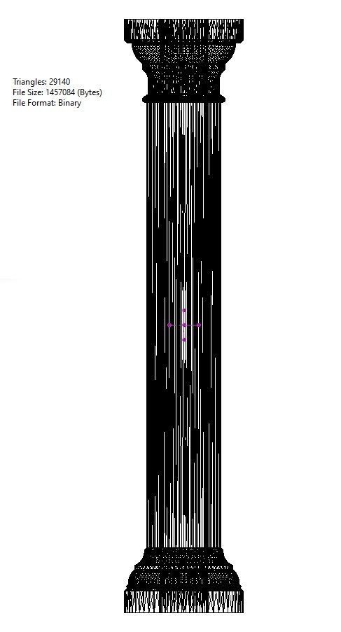 Classical plaster or wood column 3D model 3D printable | CGTrader