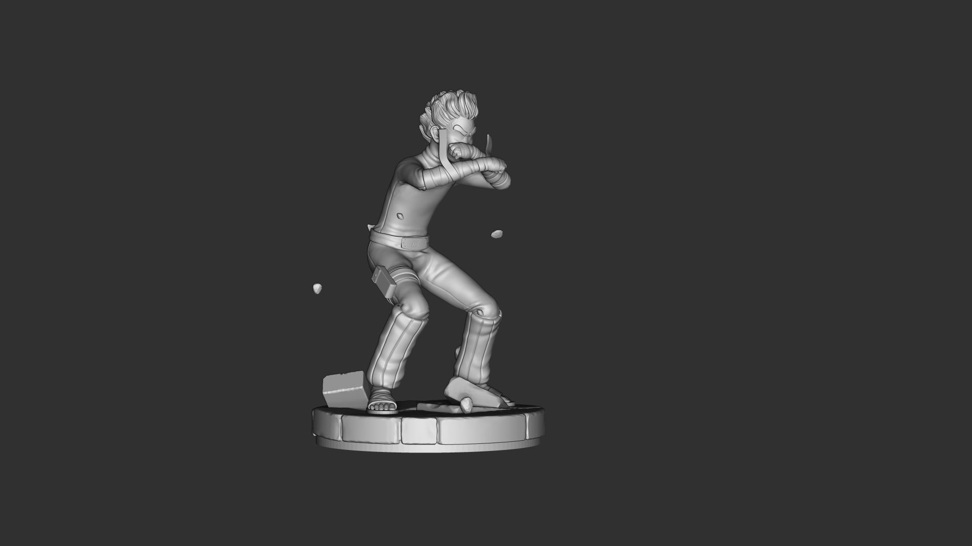 Rock Lee 3D model 3D printable | CGTrader