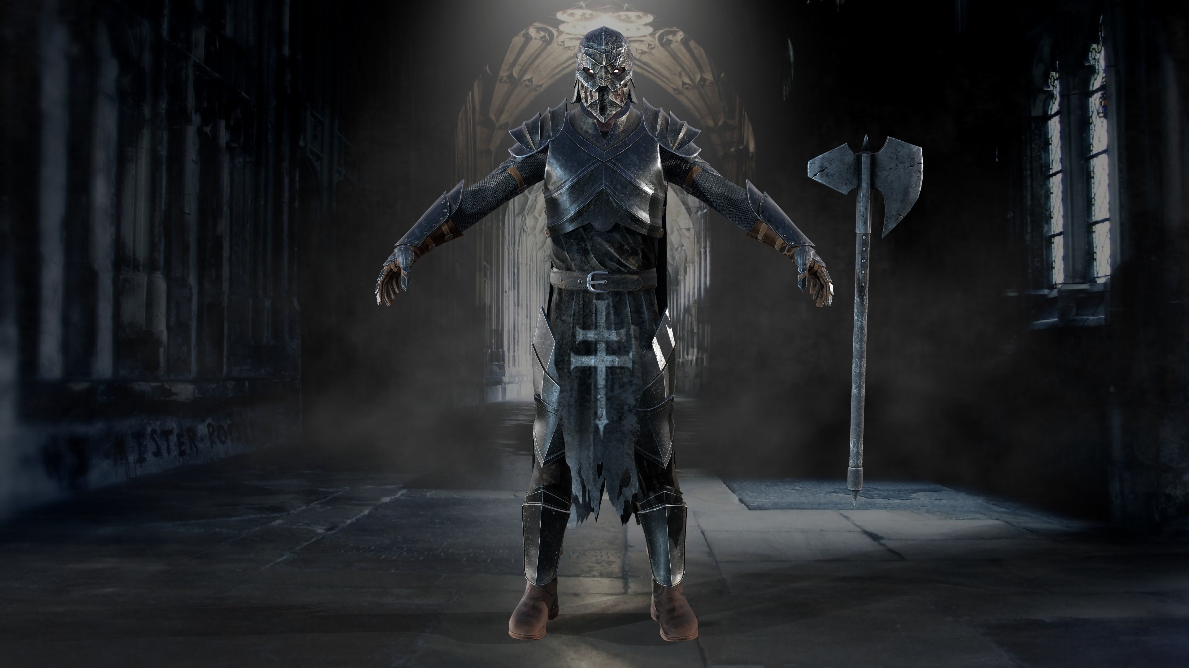 3D model Knight -demon RIGGD VR / AR / low-poly rigged | CGTrader