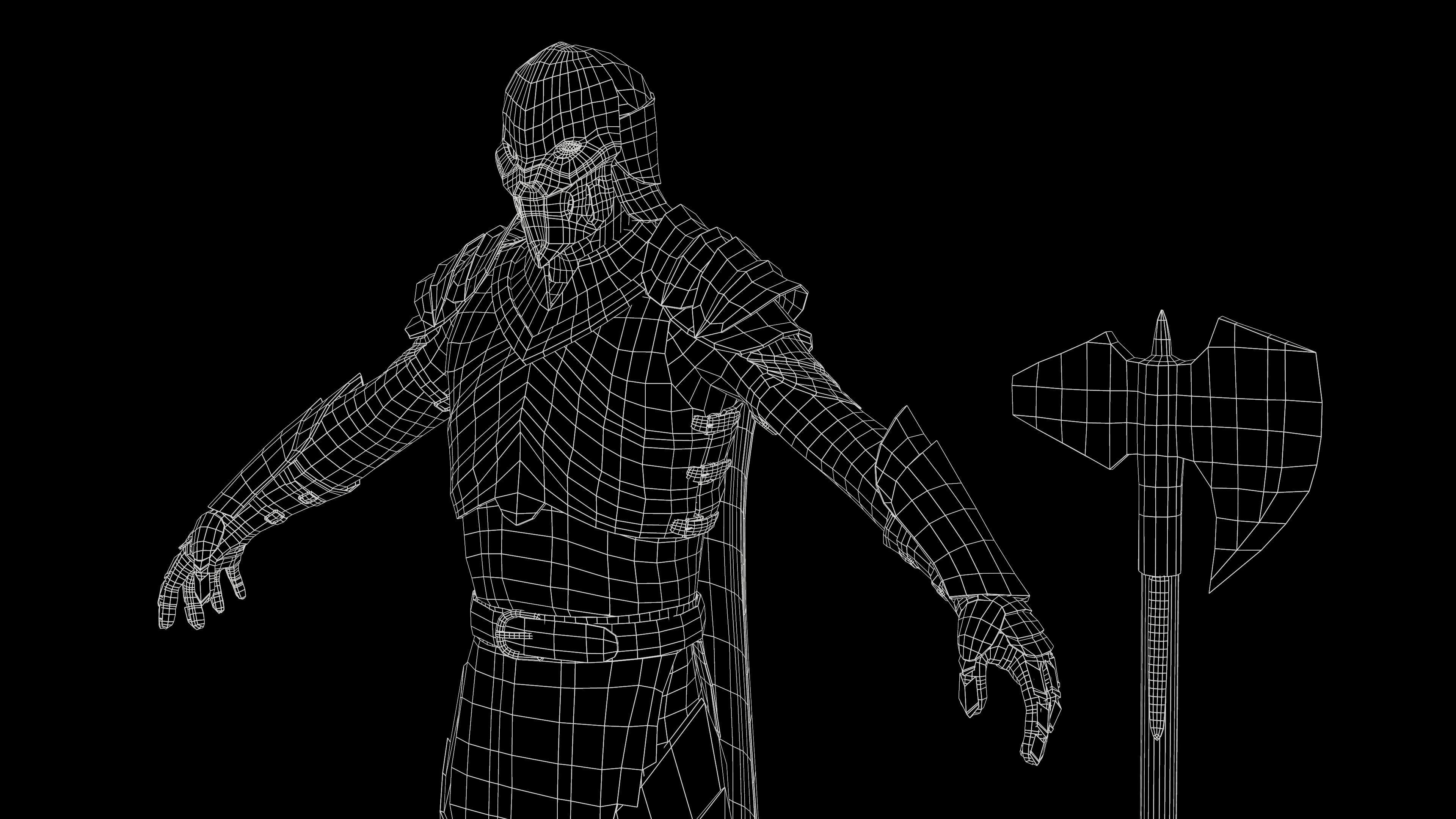 3D model Knight -demon RIGGD VR / AR / low-poly rigged | CGTrader