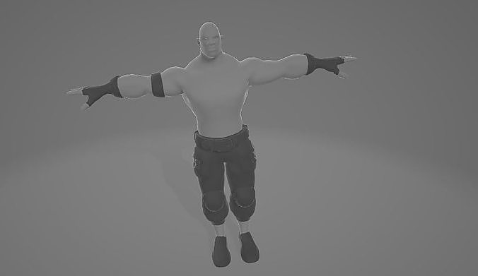 Fight man 3D model rigged | CGTrader