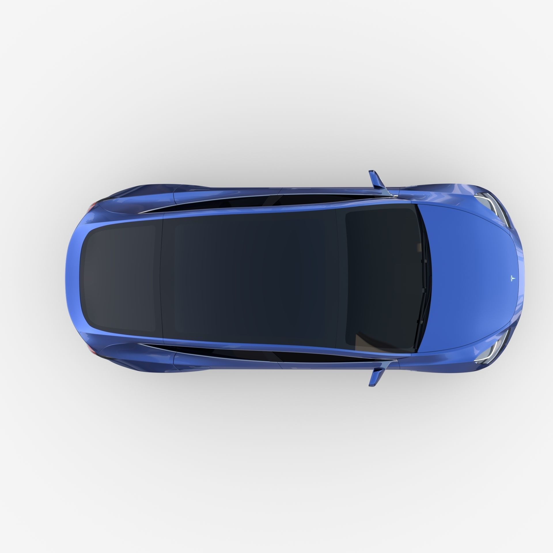 Tesla Model Y Blue 3D model | CGTrader