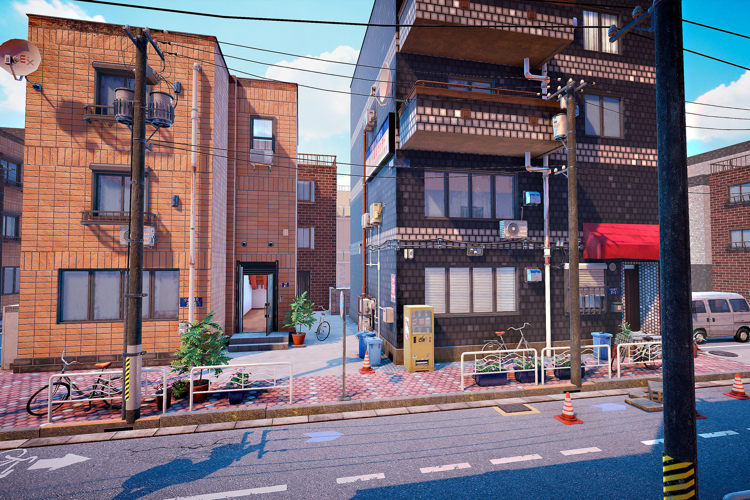 Japanese Street 3D model | CGTrader