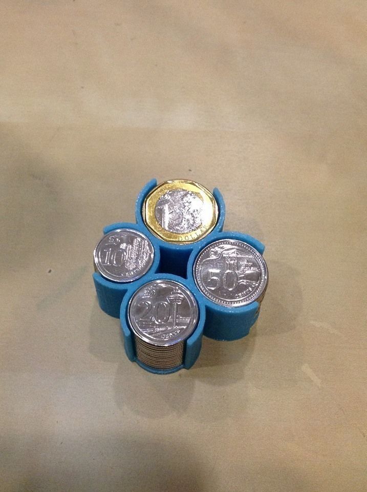 Simple coin holder free 3D model 3D printable | CGTrader
