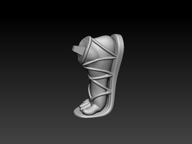 Oola slave crouching 3D model 3D printable | CGTrader