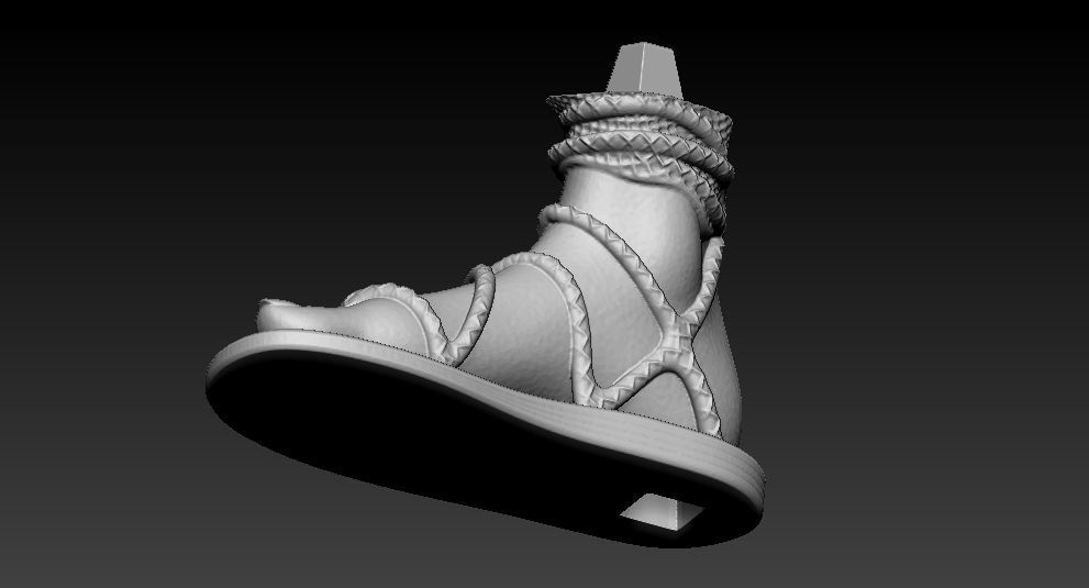 Oola slave standing 3D model 3D printable | CGTrader