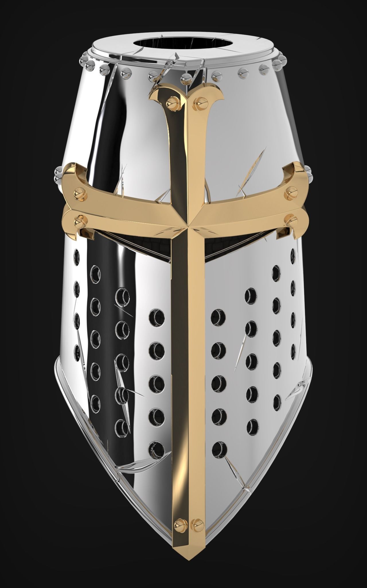 Crusader Helmet 3D model 3D printable | CGTrader