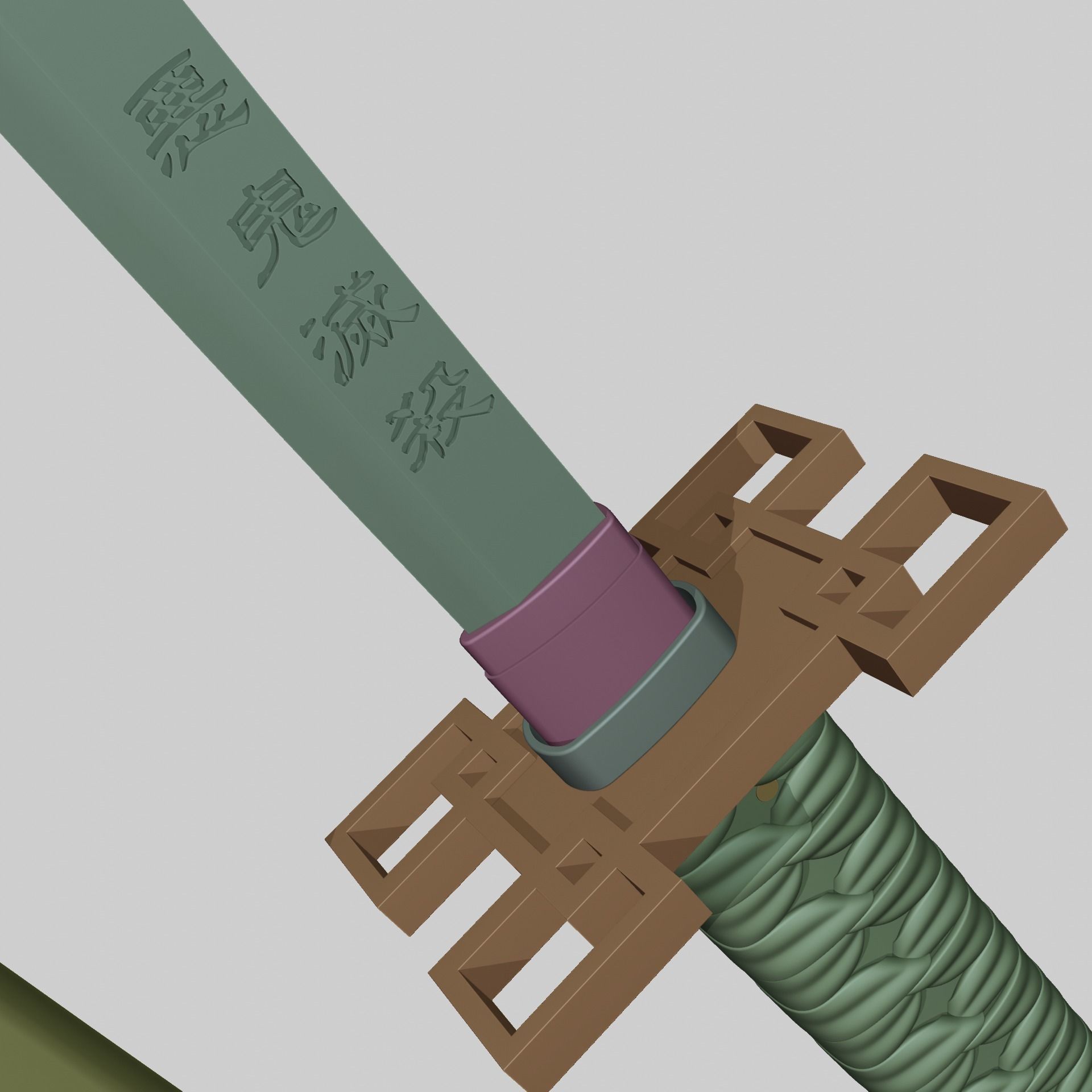 Muichiro Tokito katana for 3d print cosplay from demon slayer 3D model ...