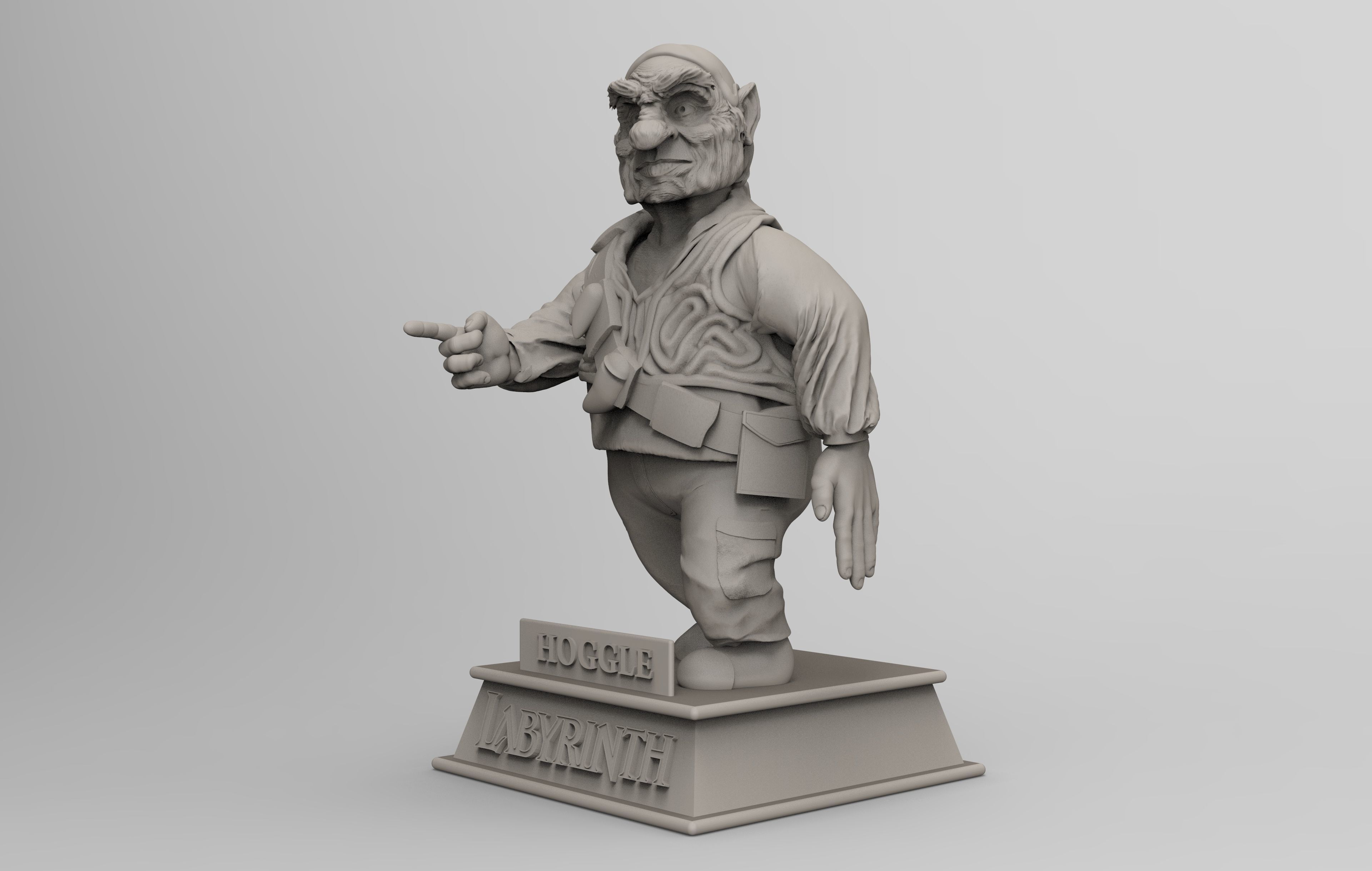 Labyrinth Hoggle Sculpt 3D model 3D printable | CGTrader