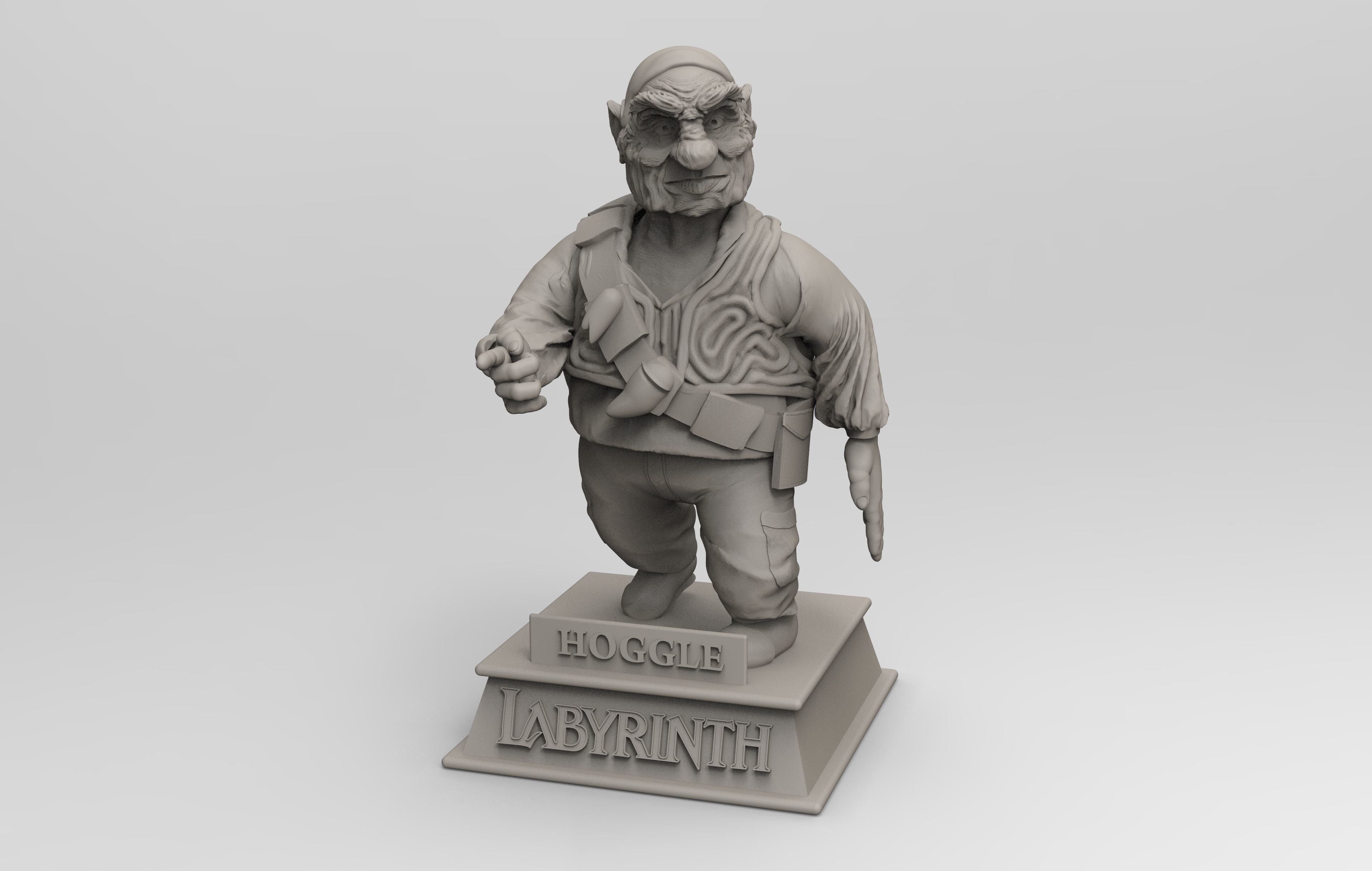 Labyrinth Hoggle Sculpt 3D model 3D printable | CGTrader
