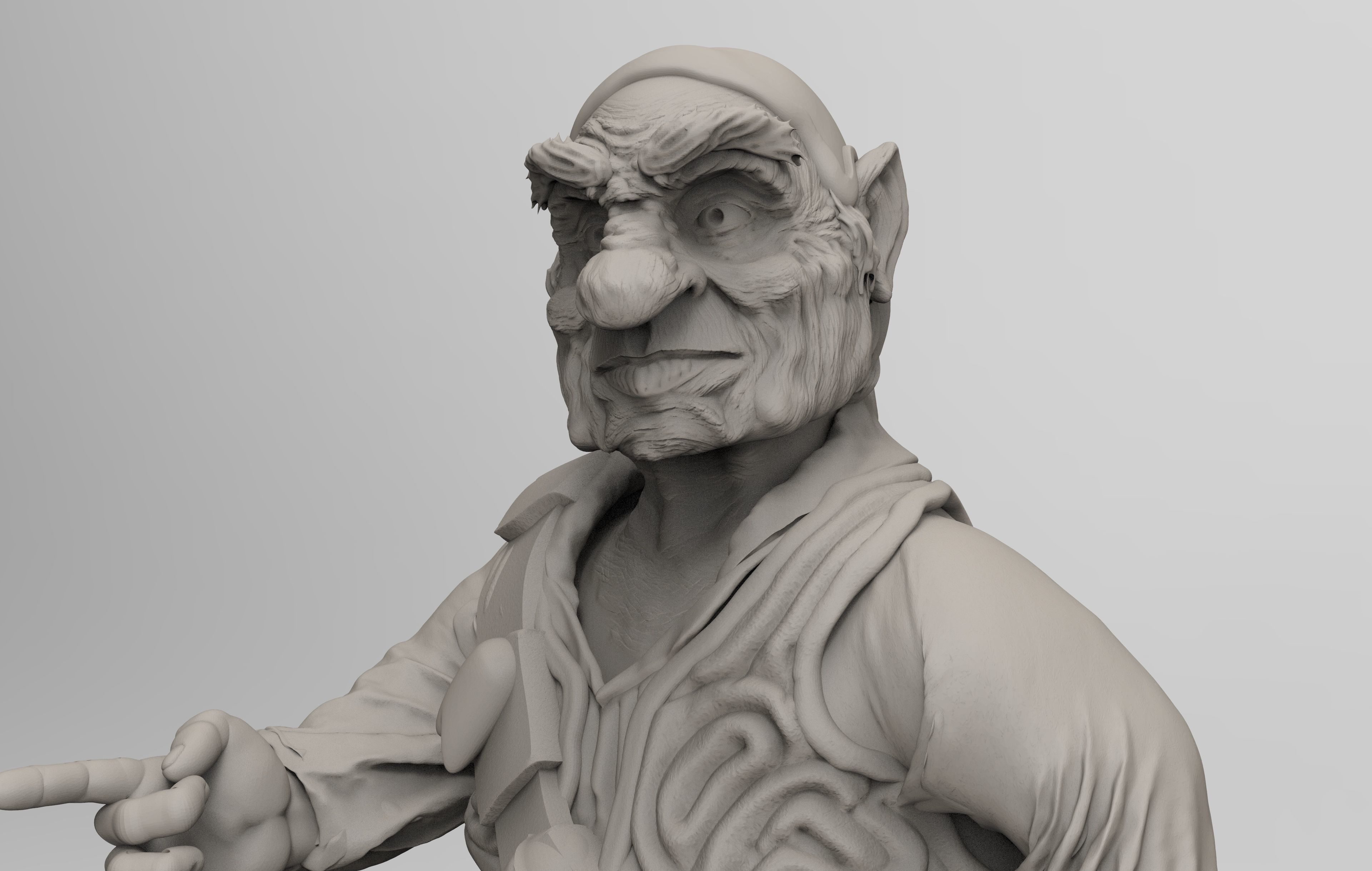 Labyrinth Hoggle Sculpt 3D model 3D printable | CGTrader