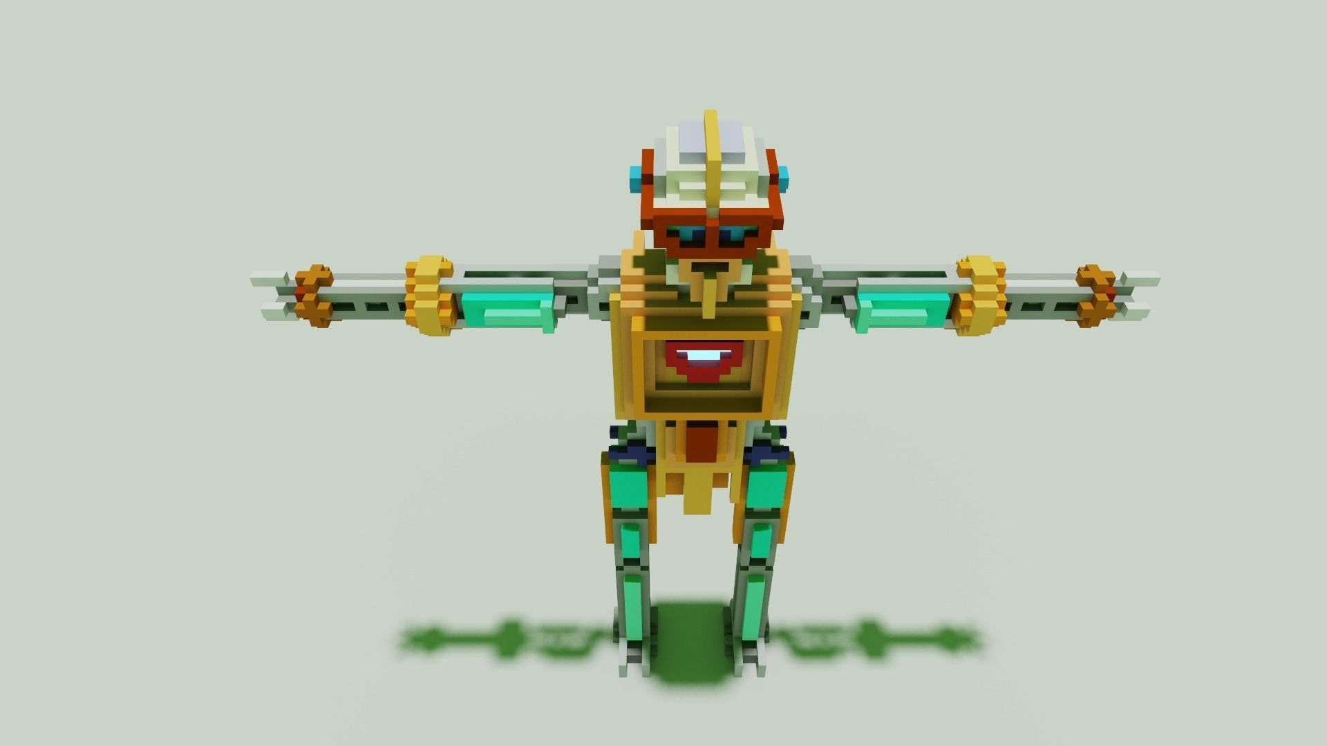 3D model Robot Voxel Model 3D VR / AR / low-poly | CGTrader